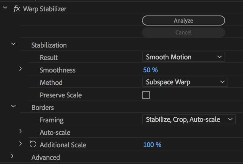 不是只有”穩”，Warp Stabilizer穩定效果10解析 | 杰客森林