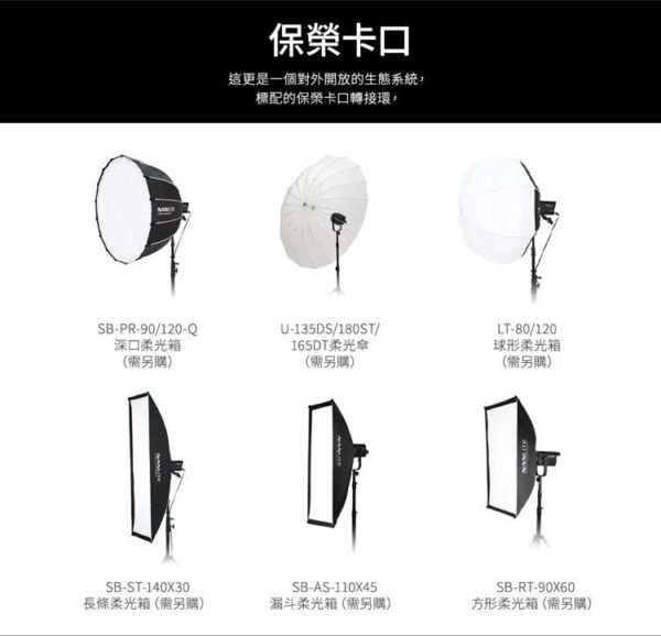 NANLITE 南光 Forza 150B/150 LED 雙色溫 聚光燈 - 杰客森林