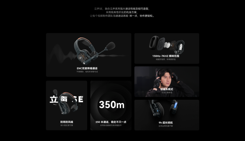 [出租]MOMA 猛瑪 立聲SE +子機 降噪無線導播通話系統 - 杰客森林